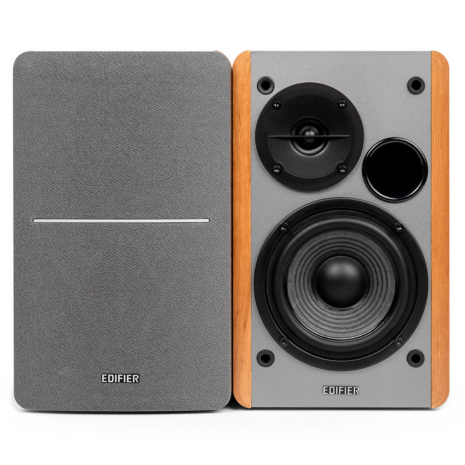 Buy the Edifier R1280T 42W Powered Bookshelf Speakers - Brown 4 ...