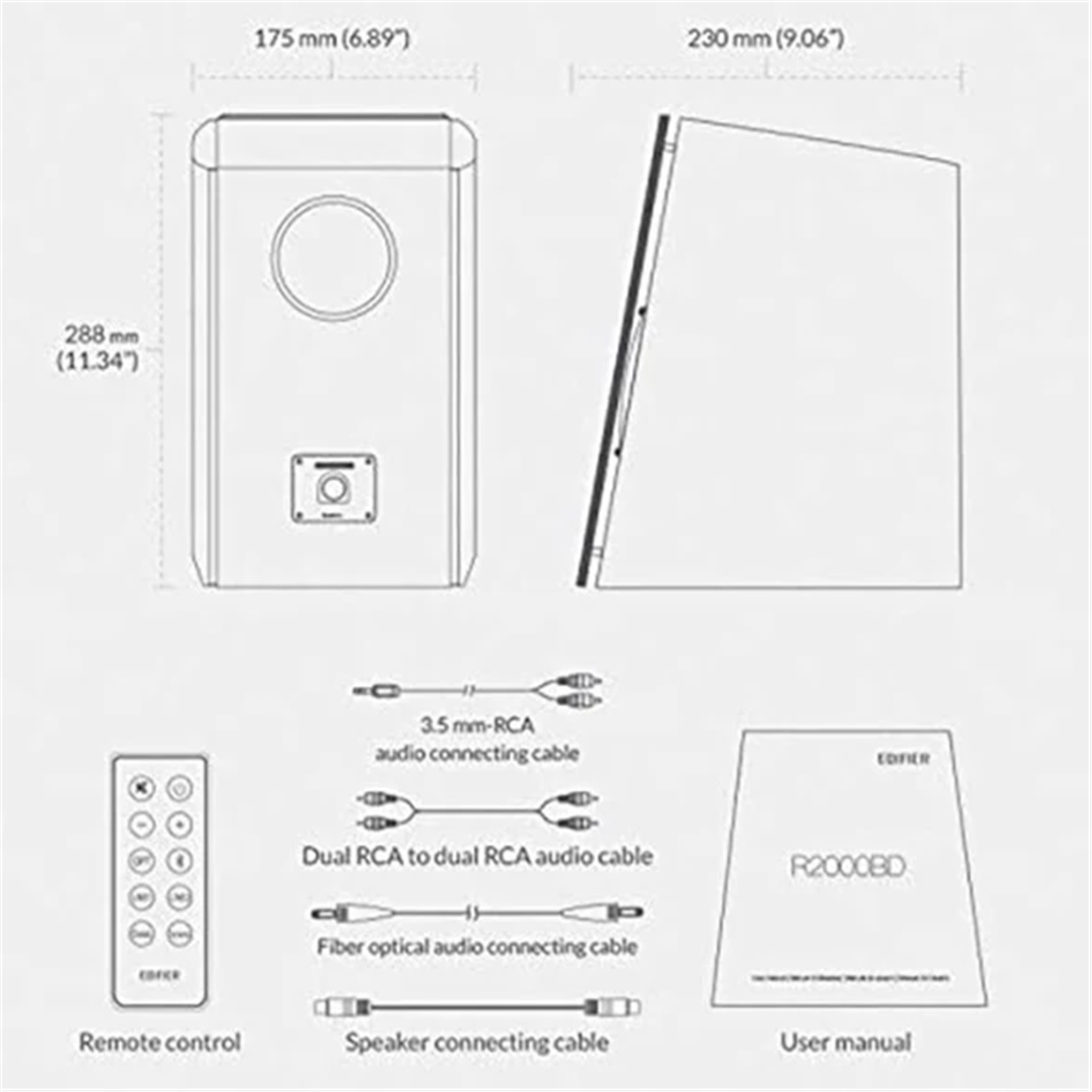 Buy the Edifier R2000DB 120W Powered Bookshelf Speaker System with ...