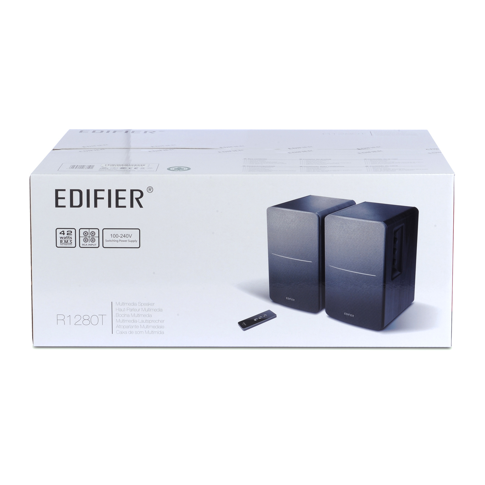 Buy the Edifier R1280T 42W Powered Bookshelf Speakers - Black 4 ...