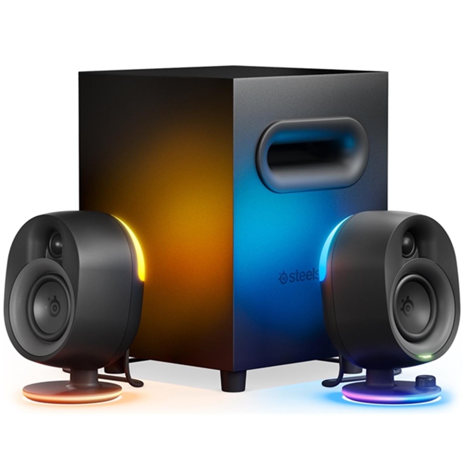 Buy the Steelseries Arena 7 2.1 RGB Gaming Speaker ( 61544 ) online - PBTech.co.nz