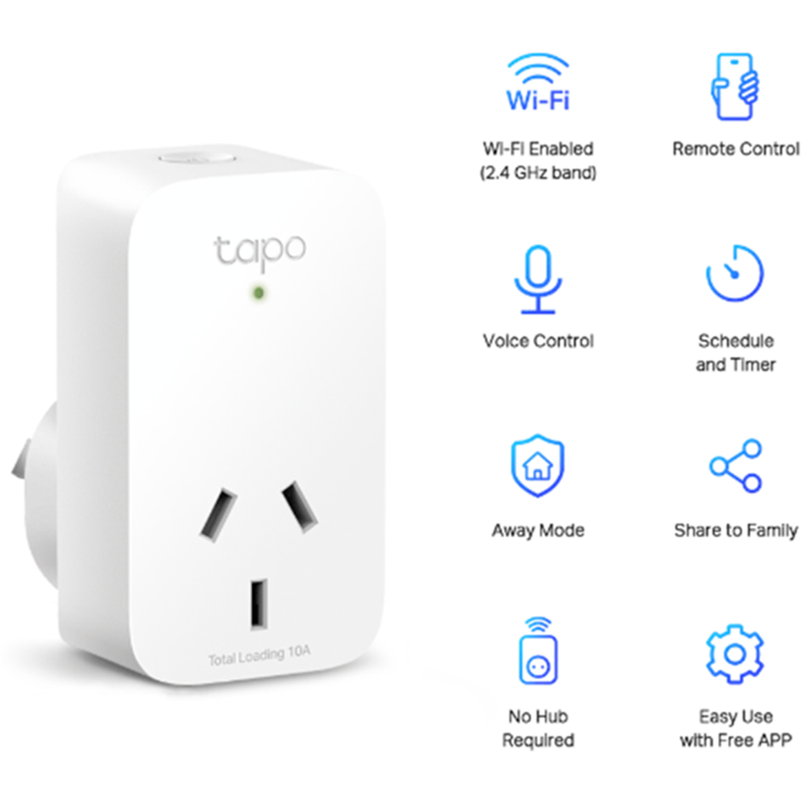 Buy the TP-Link Tapo P100 Mini Smart Wi-Fi Plug ( Tapo P100(1-pack ...
