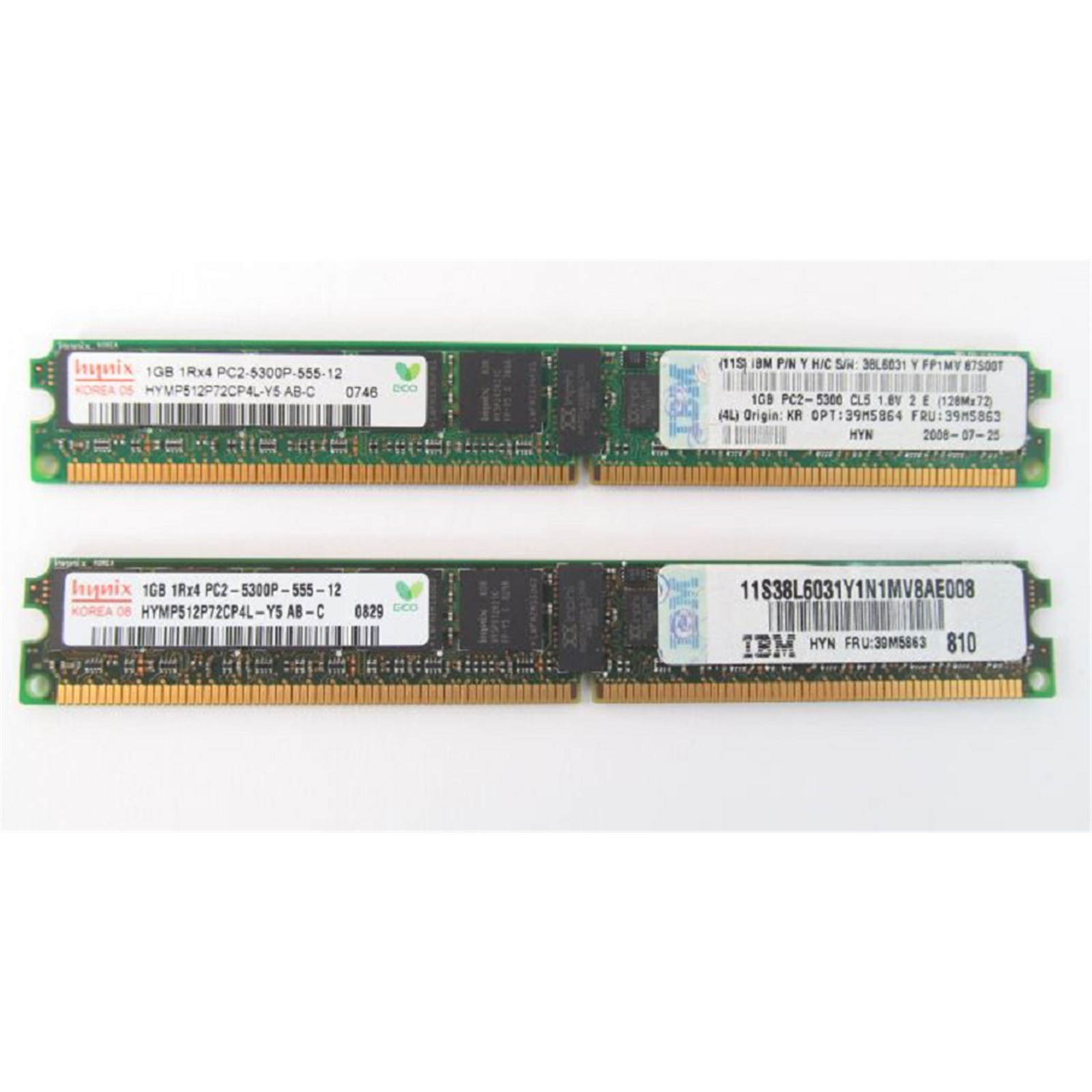 Buy the IBM 2Gb Server RAM 2x 1GB - PC2-5300P - 667Mhz - ECC - REG - SR ...