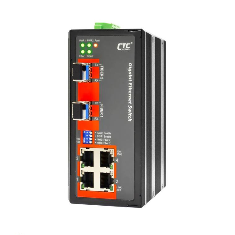 Buy the CTC Union Non-Managed GE switch 4-port 10/100/1000Base-T Plus 2 ...