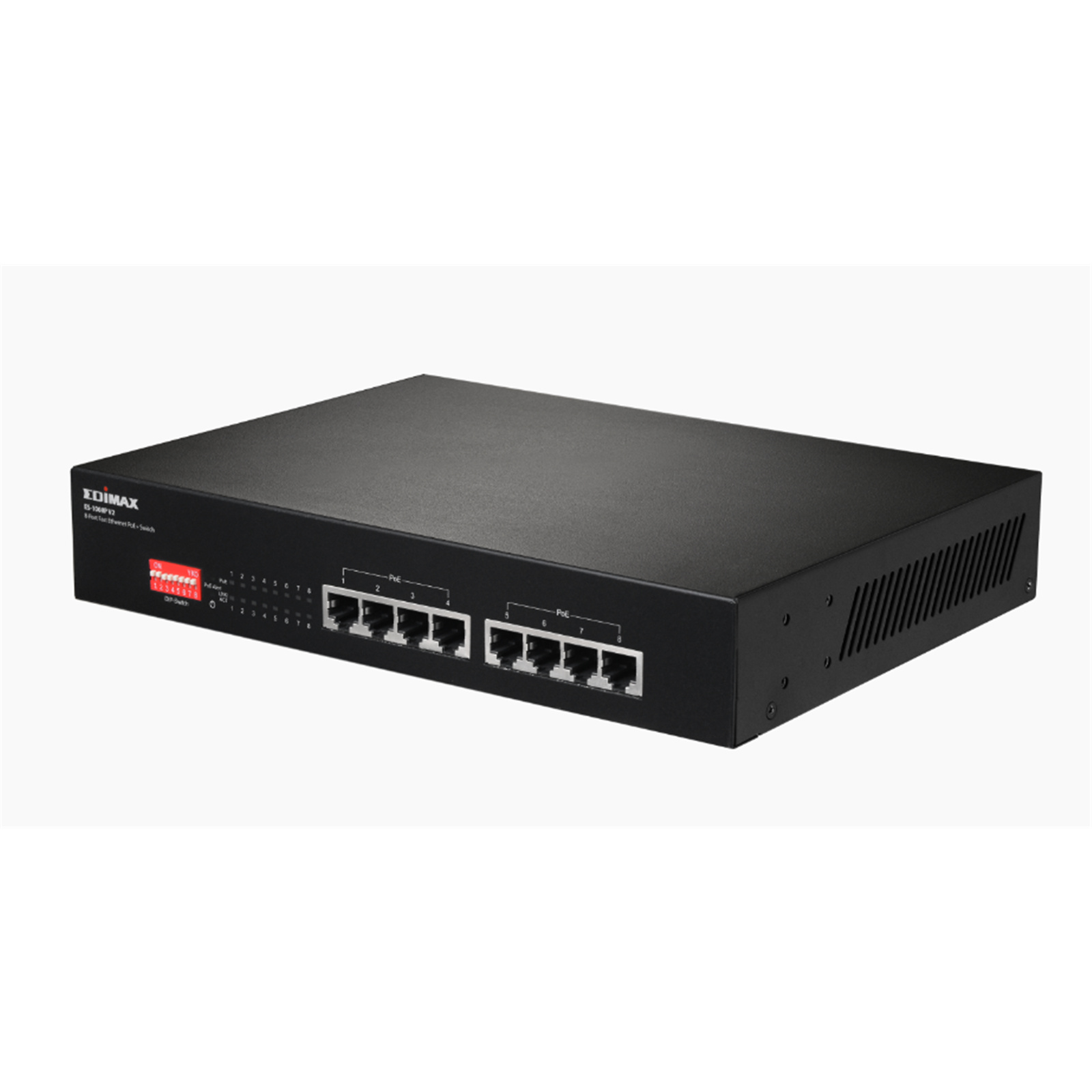 Buy the Edimax 8-Port Fast Ethernet Switch with 8 PoE+ Ports(150W) 802 ...