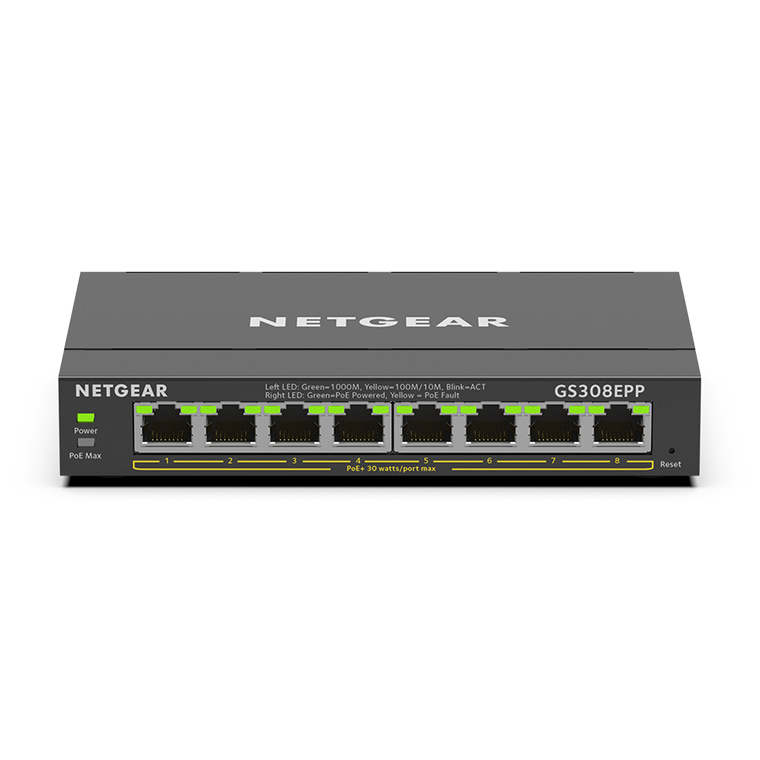 Buy the NETGEAR GS308EPP 8-Port PoE+ Gigabit Ethernet Plus Switch (123W ...