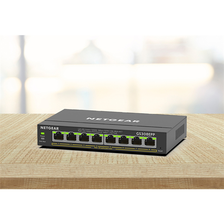 Buy the NETGEAR GS308EPP 8-Port PoE+ Gigabit Ethernet Plus Switch (123W ...