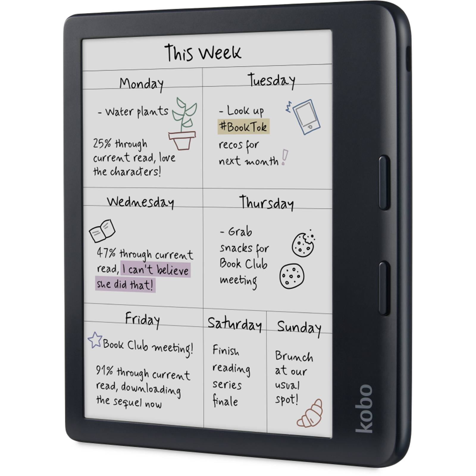 Buy the Kobo Libra Color eReader - Black 7" E Ink Colour Display ( N428 ...
