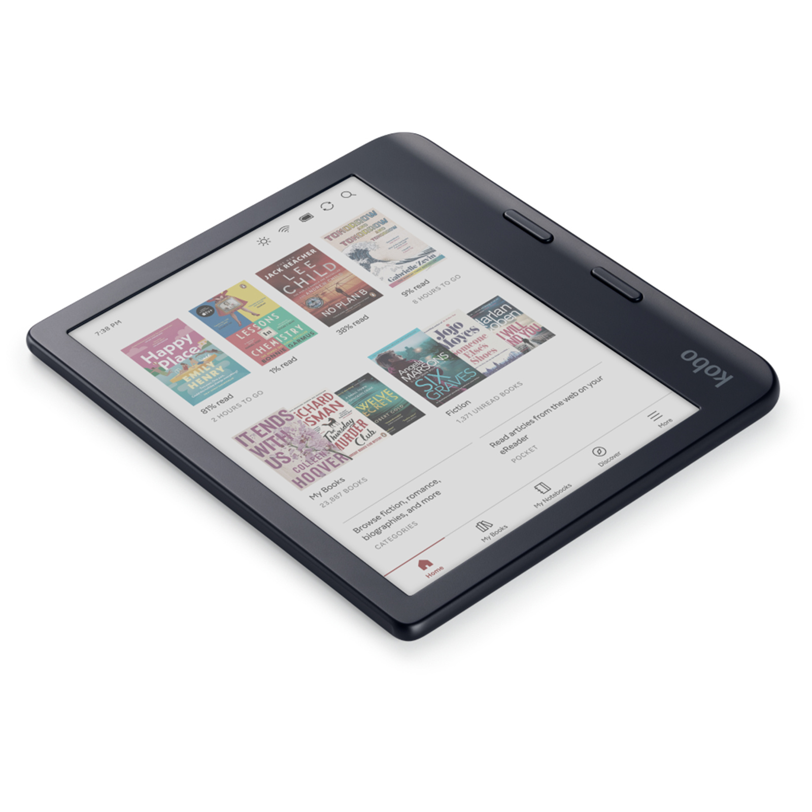 Buy the Kobo Libra Color eReader - Black 7" E Ink Colour Display ( N428 ...