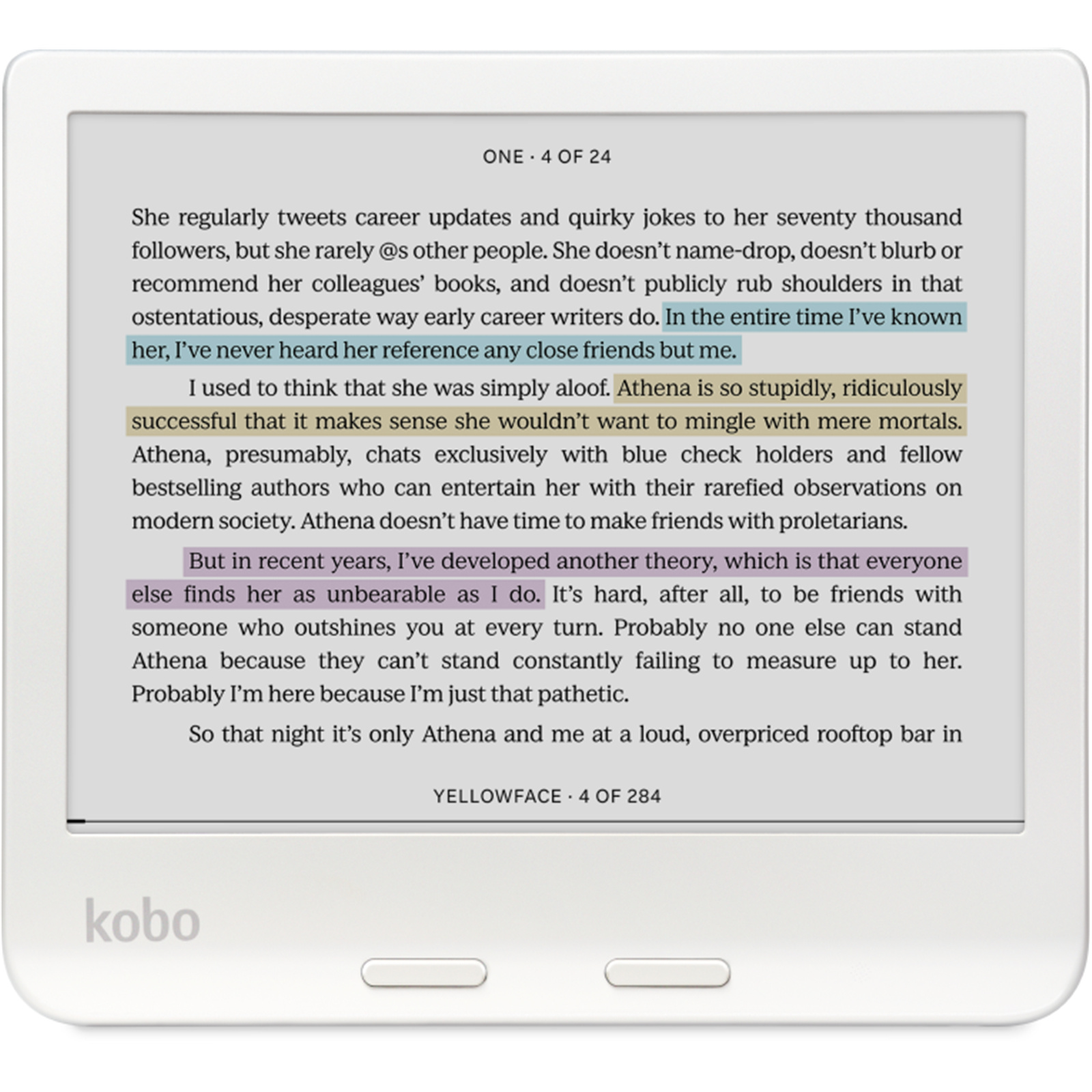 Buy the Kobo Libra Color eReader - White 7" E Ink Colour Display ( N428 ...