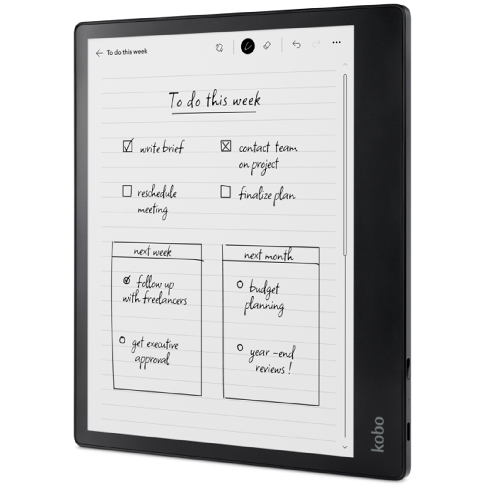 Buy the Kobo Elipsa 2E eReader Bundle with Stylus - Black 10.3" Display ...