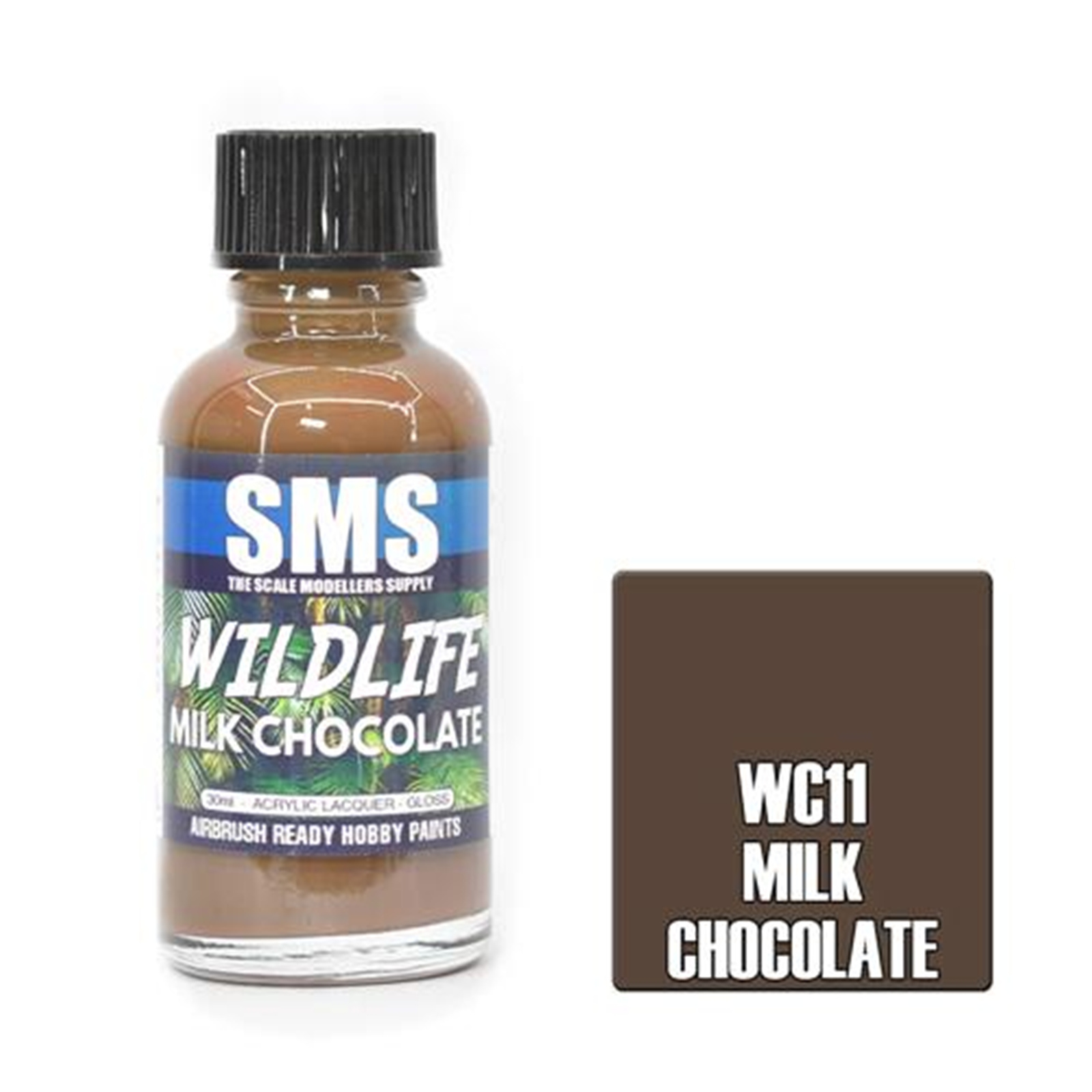 Buy the SMS WC11 Airbrush Paint 30ml Milk Chocolate Acrylic Lacquer ...