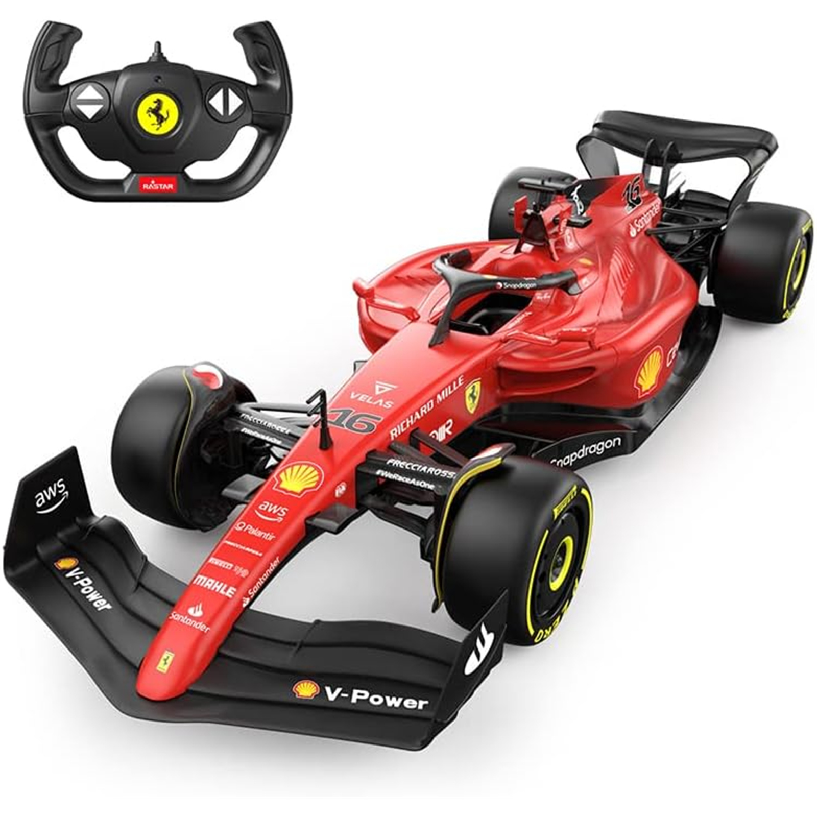Buy the RASTAR 1:12 Ferrari F1 75 Racing Car Remote Car, 2.4GHz, RC Car ...
