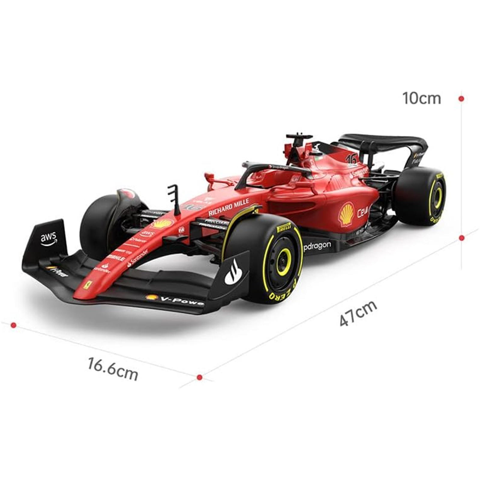 Buy the RASTAR 1:12 Ferrari F1 75 Racing Car Remote Car, 2.4GHz, RC Car ...