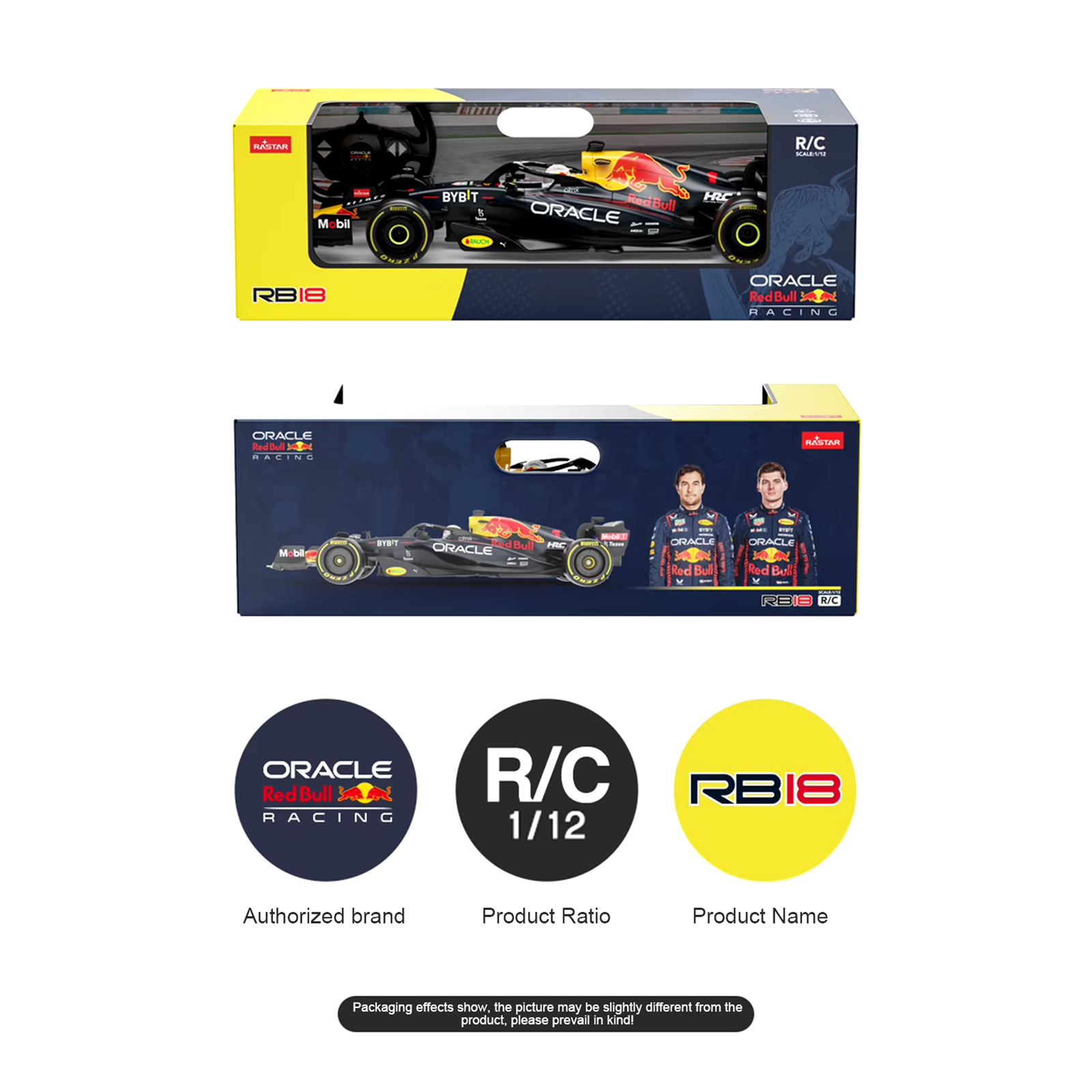 Buy the RASTAR 1:12 Red Bull F1 RB18 Racing Car Remote Car, 2.4GHz, RC ...