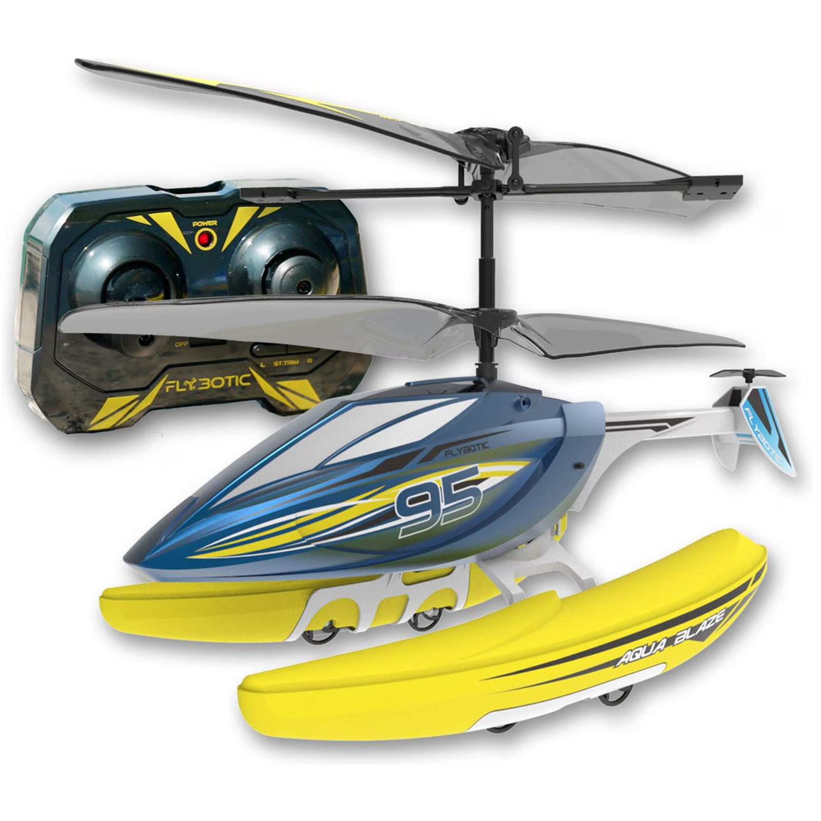 Buy the Silverlit FLYBOTIC AQUA BLAZE 3 - Channel RC Helicopter 2.4 GHz ...