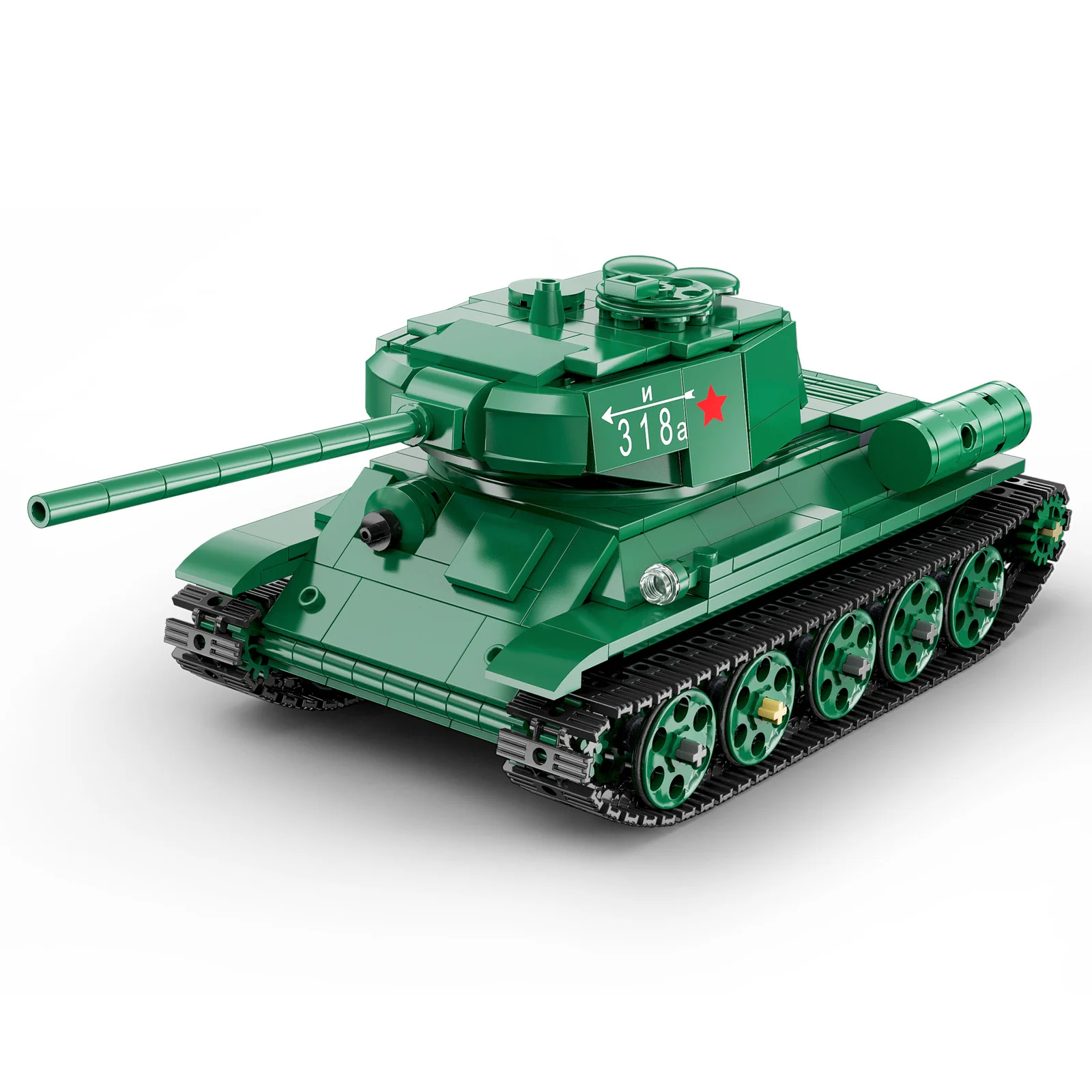 Buy the CaDA RC Brick Model T-34 Tank 2.4GHz, 1:35, 722Pcs For Ages 8 ...