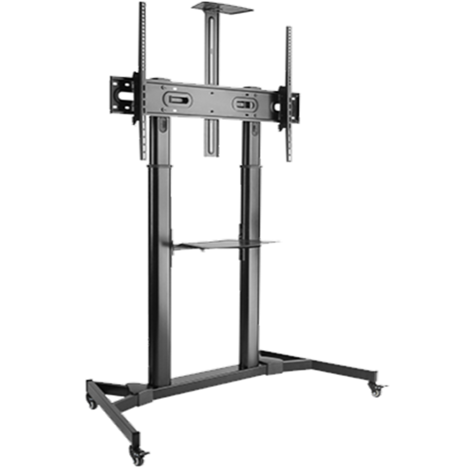 Buy the KONIC 60"-100" Telescopic Height-Adjustable Mobile TV Cart ...