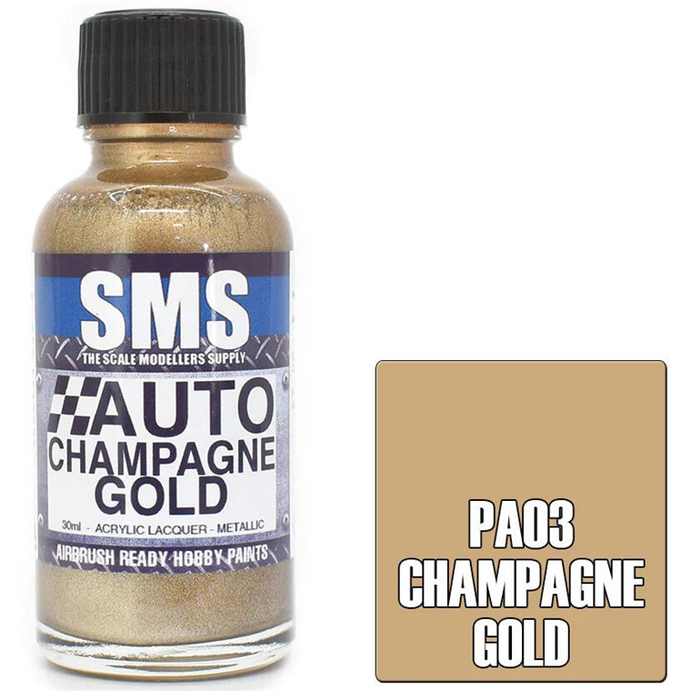 Buy the SMS PA03 Airbrush Paint 30ml Auto Colour Champagne Scale ...