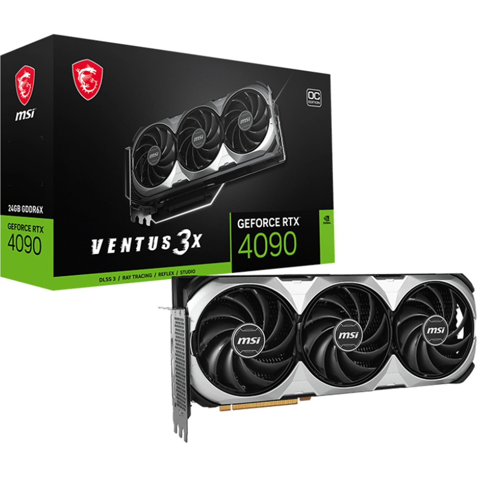 Buy the MSI NVIDIA GeForce RTX 4090 VENTUS 3X E 24G OC 24GB GDDR6X ...