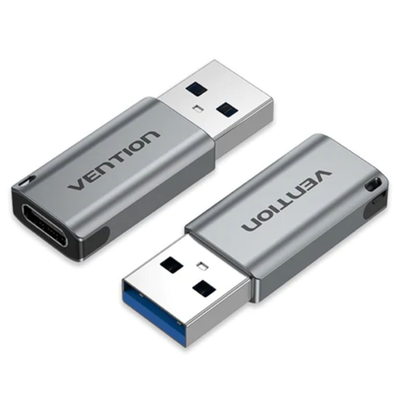 Buy the Vention CDPH0 USB 3.0 Male to USB-C Female Adapter Gray ...