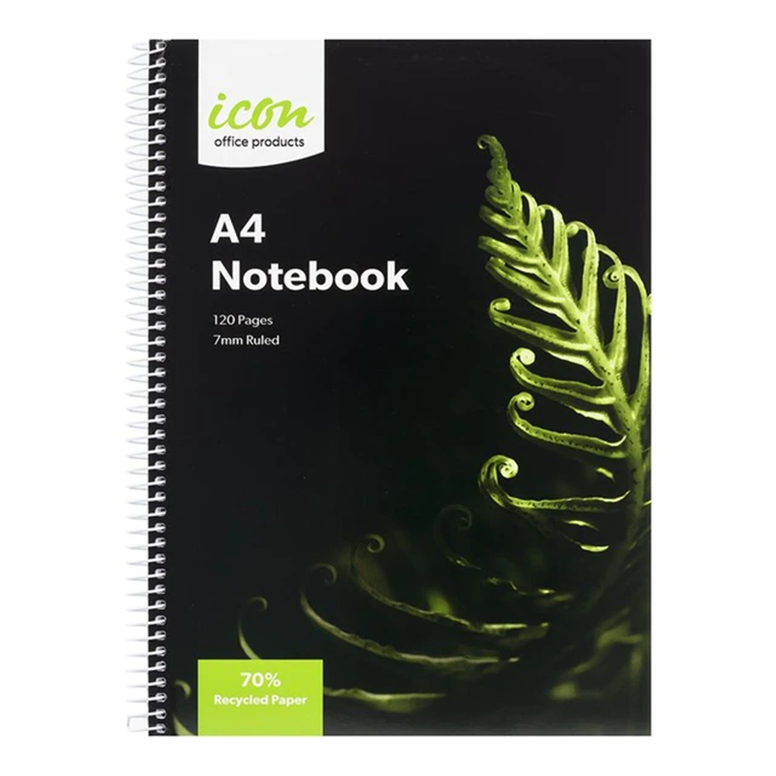 Buy the Okin Spiral Notebook - A4 Soft cover 120 pg 70% Rec ( ISNBR003 ...