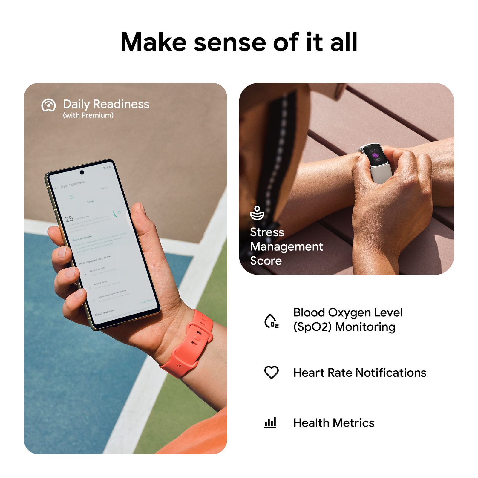 Buy the Fitbit Charge 6 Fitness Tracker - Silver / White Google Maps ...