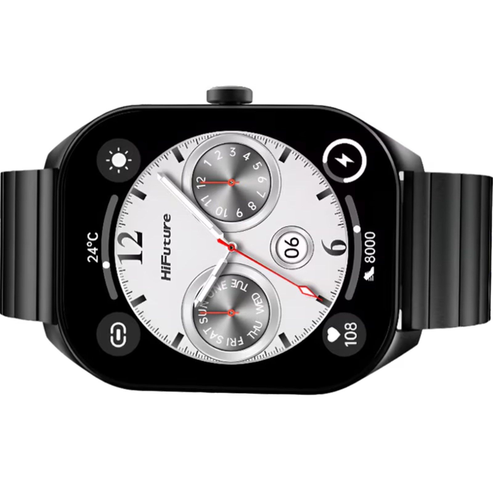 Buy the HiFuture FutureFit APEX Smart Watch - Black Stainless Steel ...