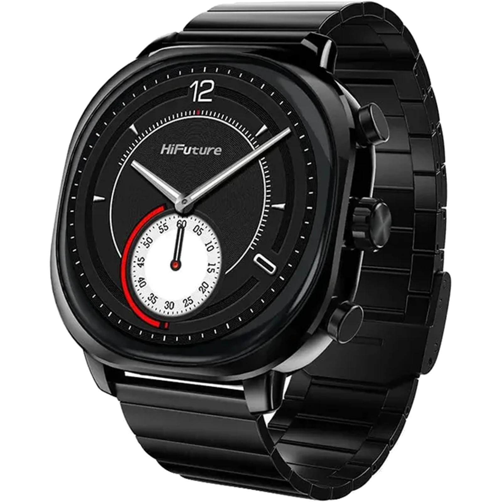 Buy the HiFuture FutureFit AIX Smart Watch - Black Stainless Steel Body ...