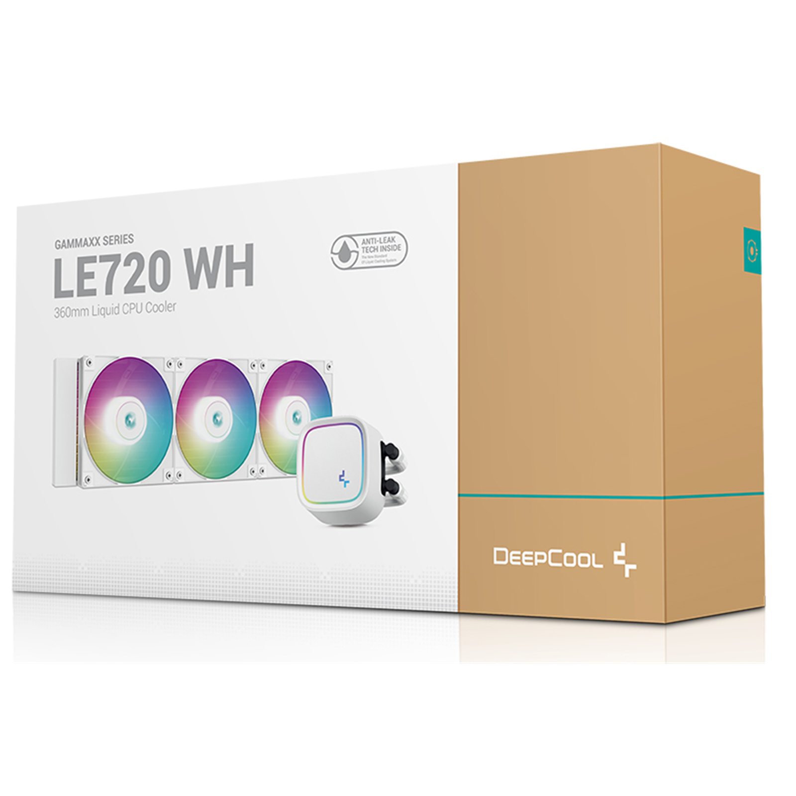 Buy the DEEPCOOL LE720 White 360mm ARGB Liquid Cooler White For Intel ...