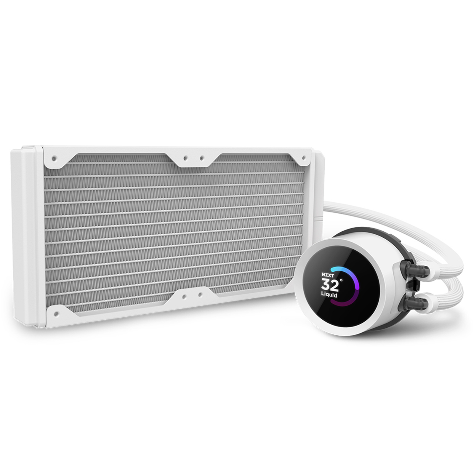 Buy the NZXT Kraken 280 RGB White 280mm AiO Water Cooling with 1.54 ...
